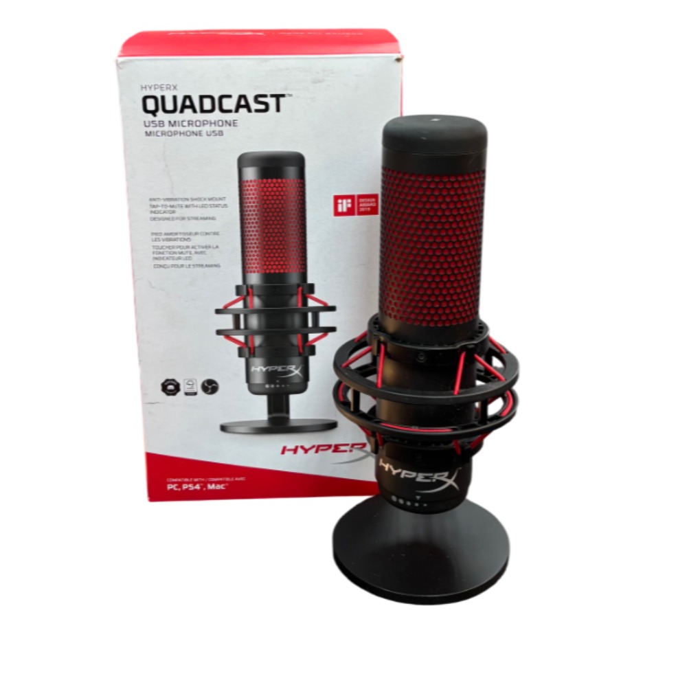 Used HyperX Quadcast USB Condenser Gaming Microphone - Own4Less